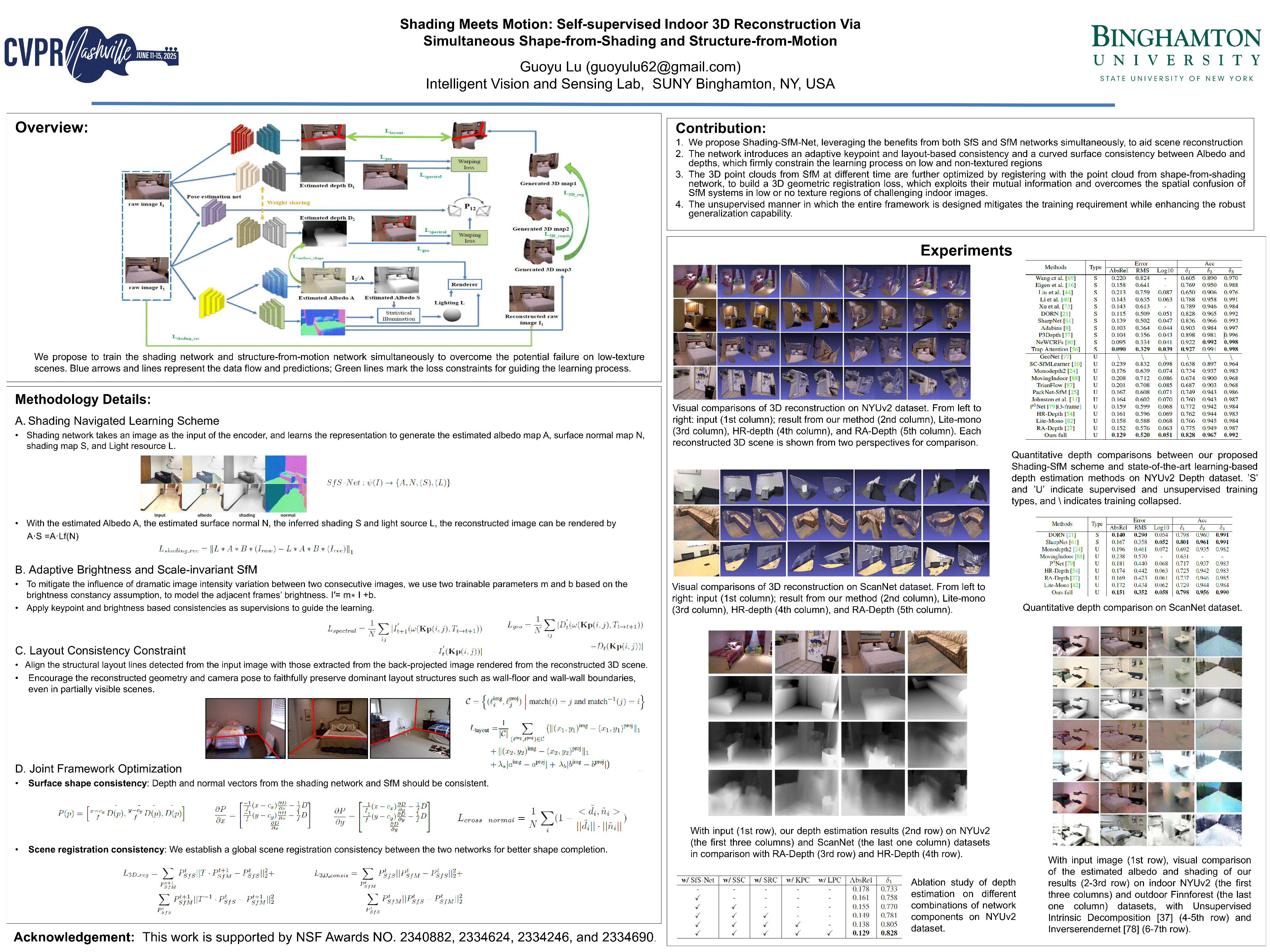 CVPR Poster Shading Meets Motion: Self-supervised Indoor 3D Reconstruction Via Simultaneous ...